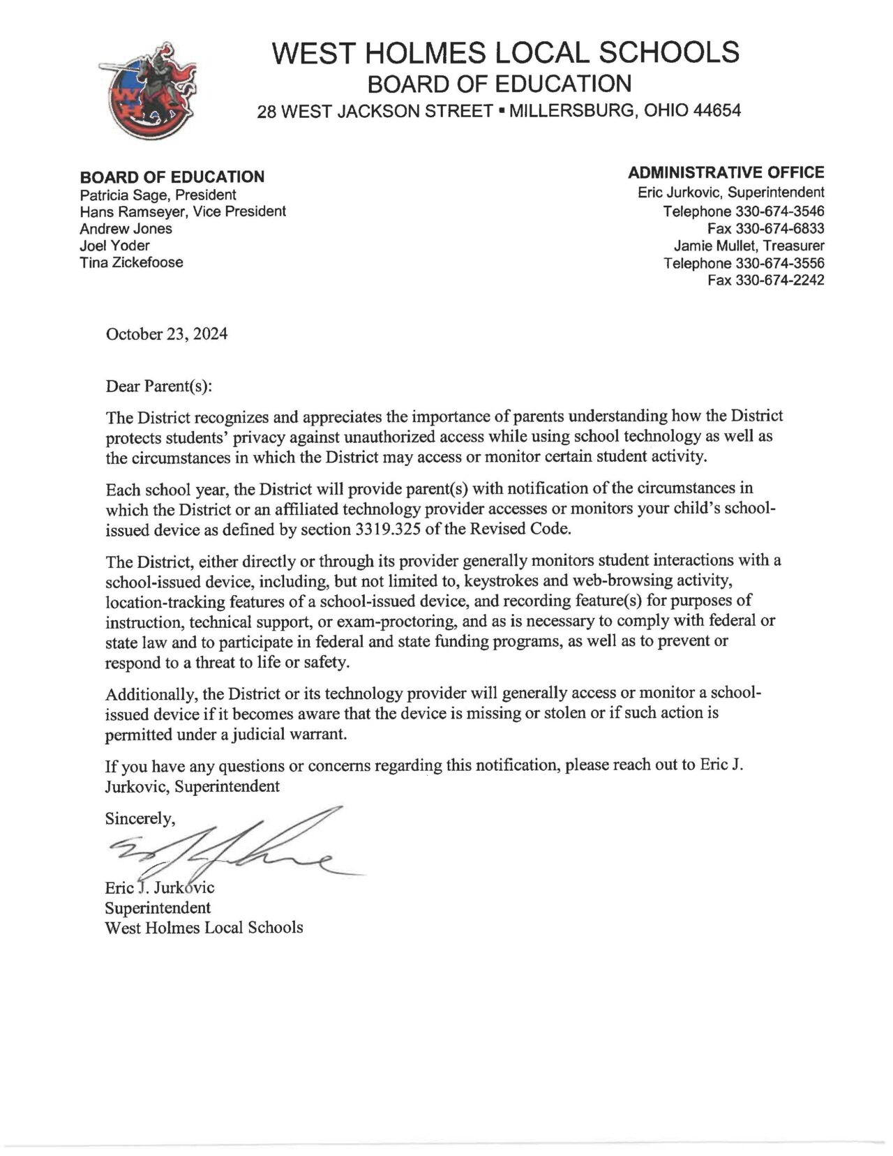 West Holmes Local School District | Millersburg, Ohio